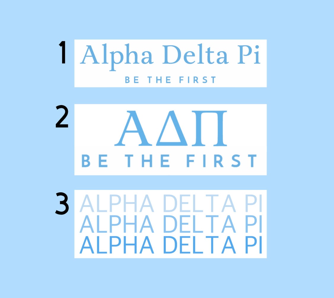 Sorority Sticker - Alpha Delta Pi Sticker - Alpha Delta Pi - Sorority ...