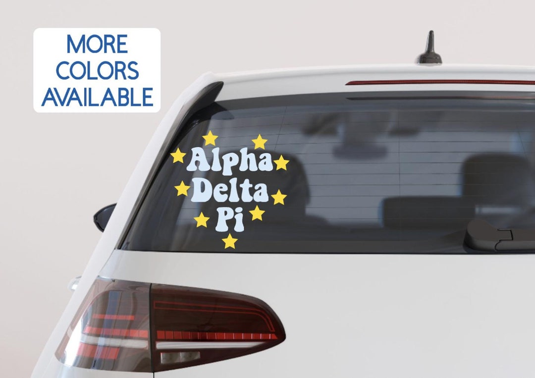 Sorority Sticker - Alpha Delta Pi Sticker - Alpha Delta Pi Decal - Car ...
