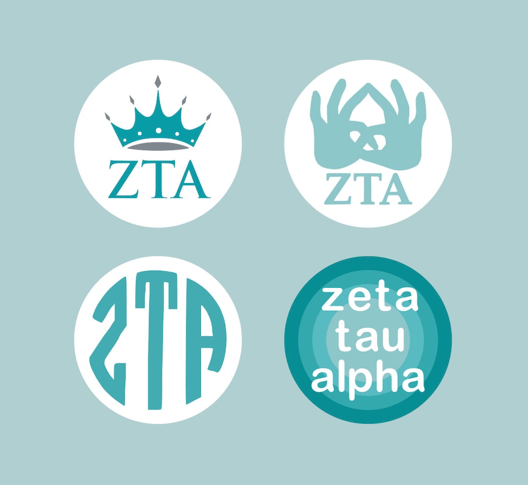 Sorority Sticker - Zeta Tau Alpha - ZTA - Zeta Tau Alpha Sticker ...