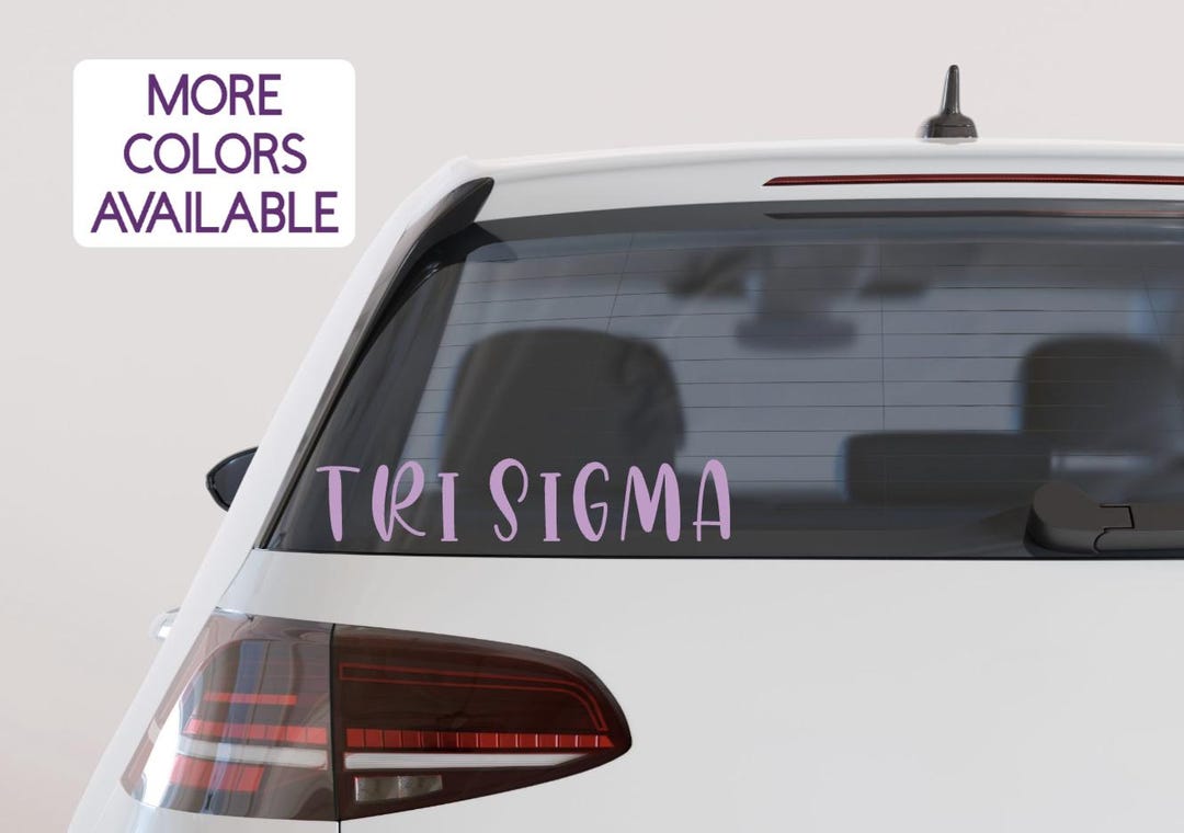 Sorority Sticker - Tri Sigma Sticker - Sigma Sigma Sigma Sticker - Car ...
