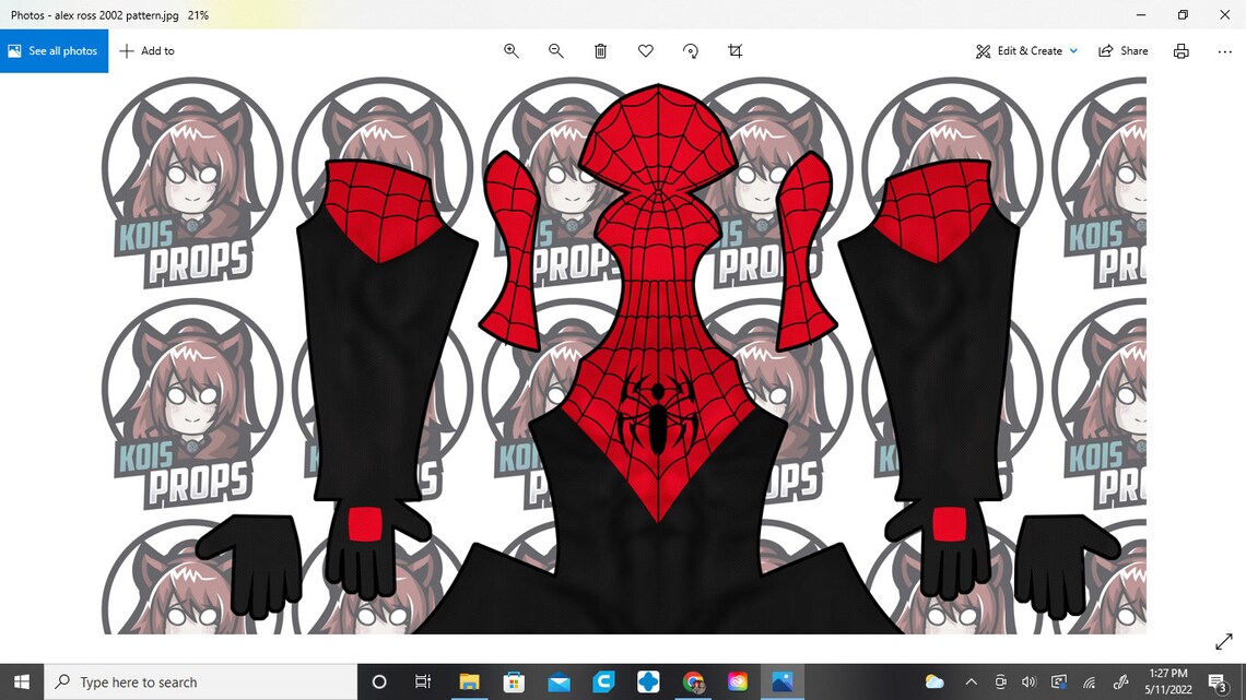 Alex Ross Spider-man Suit Pattern - Etsy