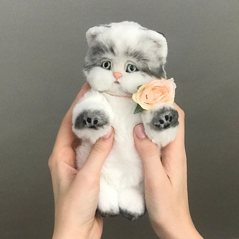 Realistic Cat Soft Toy - Etsy
