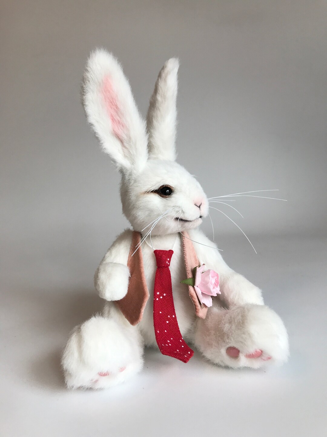 White Rabbit With a Tie and Vest - Etsy