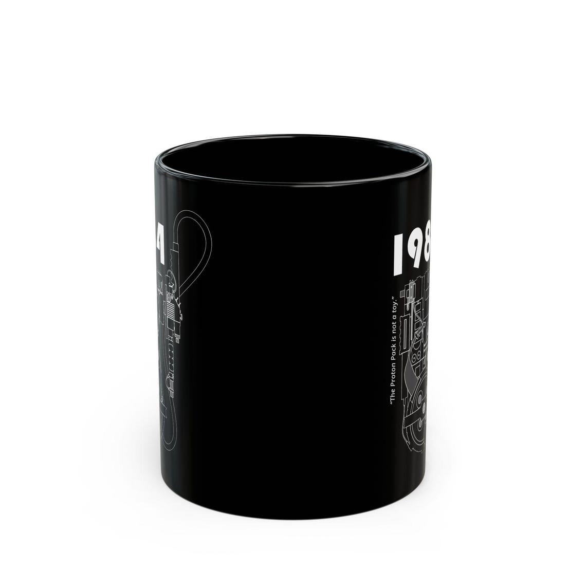 1984 Proton Pack Black Mug - Etsy
