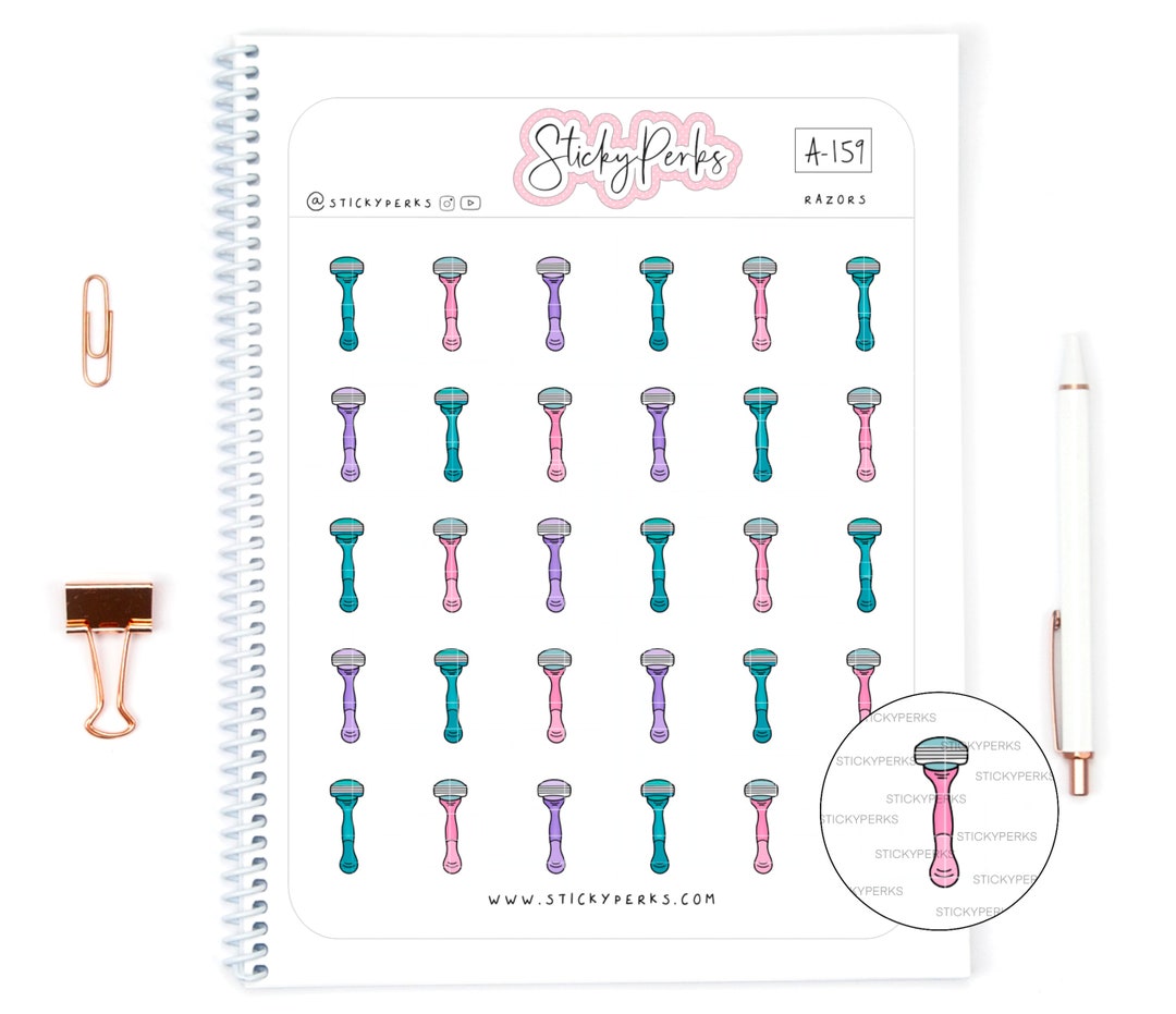 Razor | Planner Stickers | Shave Legs | Shave | Self Care | Self ...