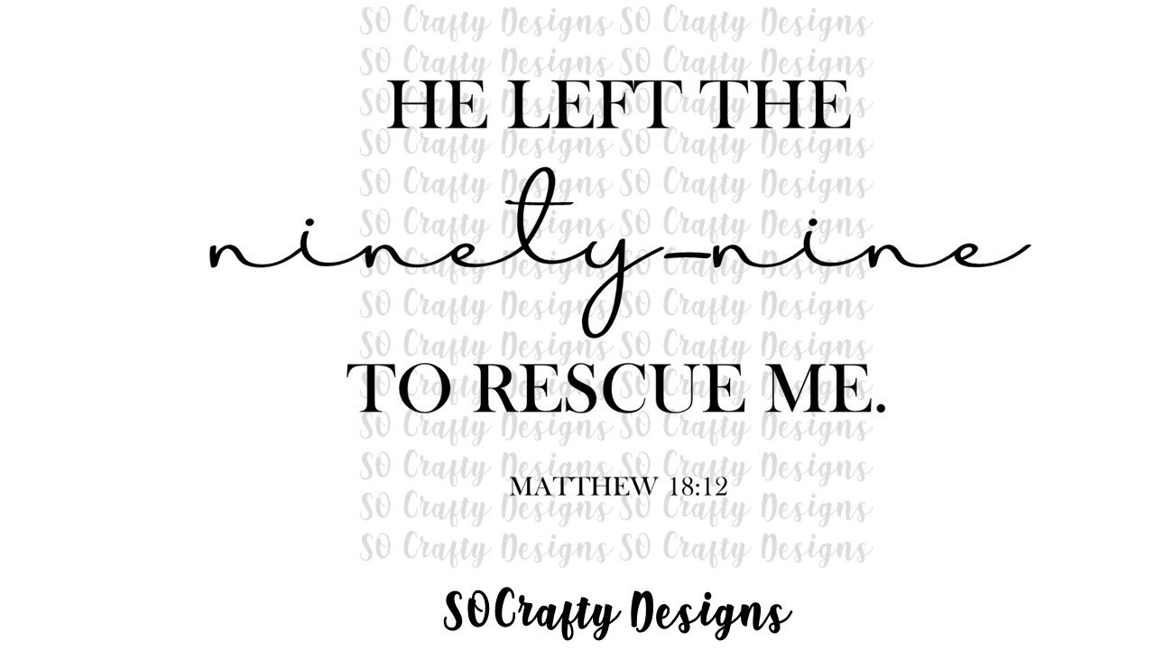 He Left the 99 SVG JPG - Etsy
