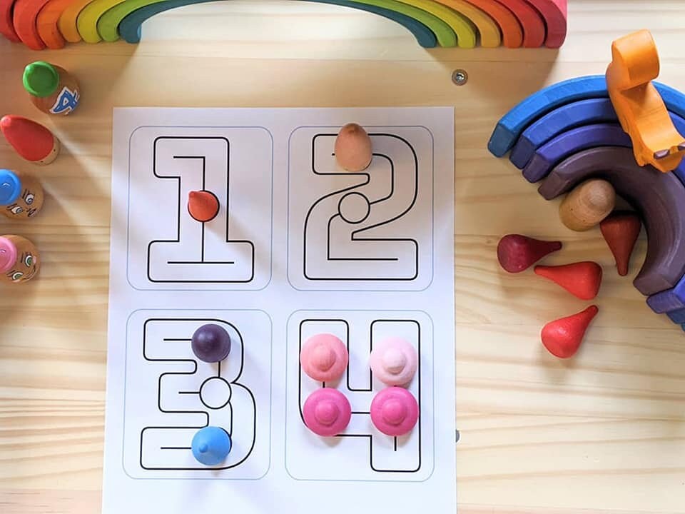 Alphabet and Numbers 1-10 Printable Cards - Etsy