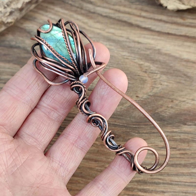 Wire Wrapped Brooch - Etsy