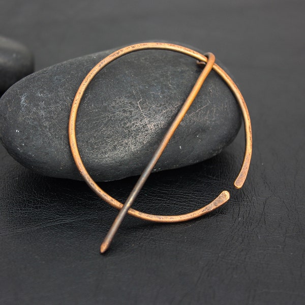 Copper Shawl Pin - Etsy