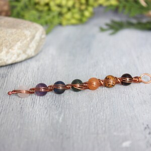 7 Chakra Stones Chakra Necklace Copper Gemstone Necklace Chakra ...