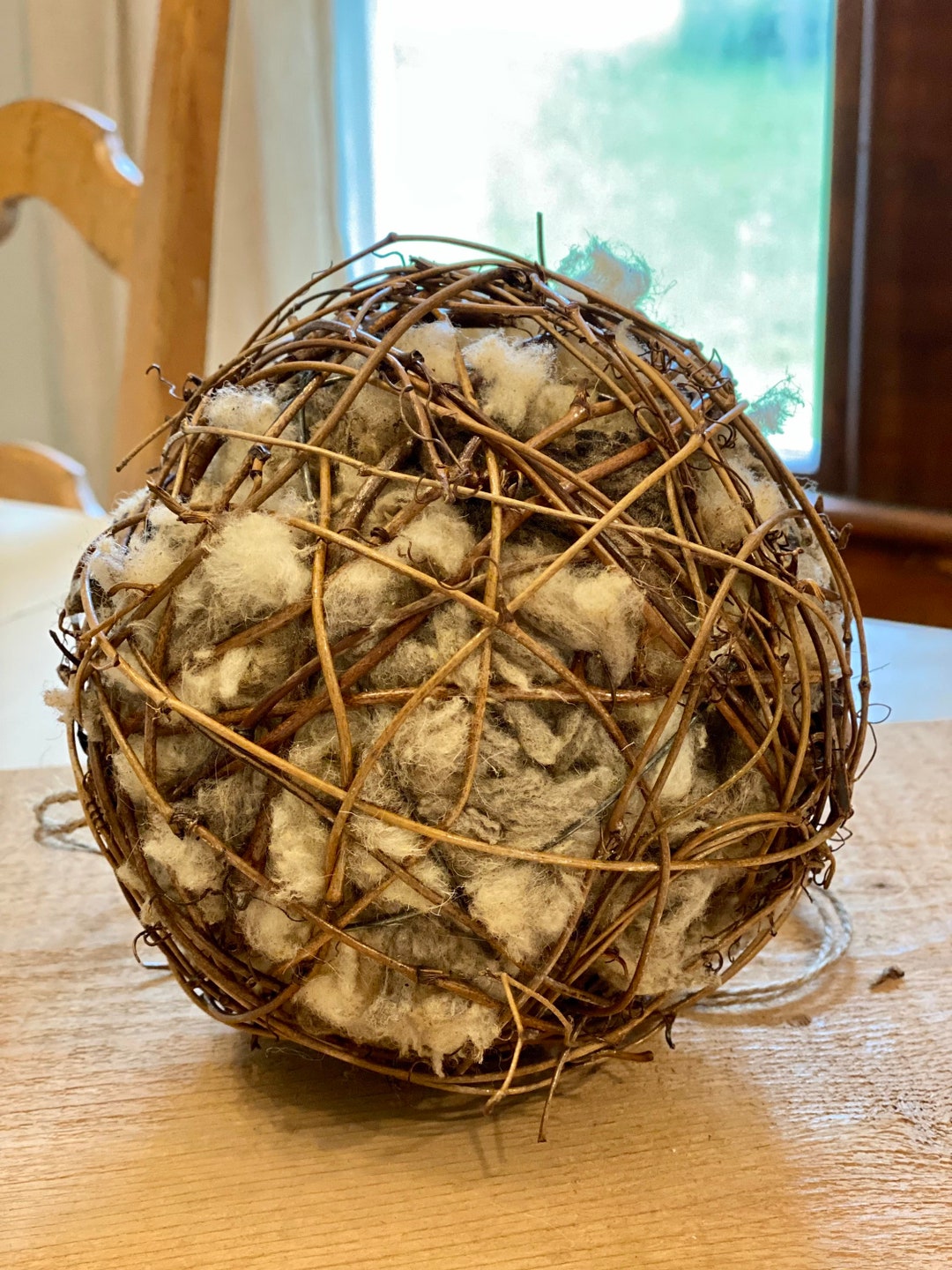 Targhee Sheep Wool Fiber Bird Nesting Ball-nellie - Etsy