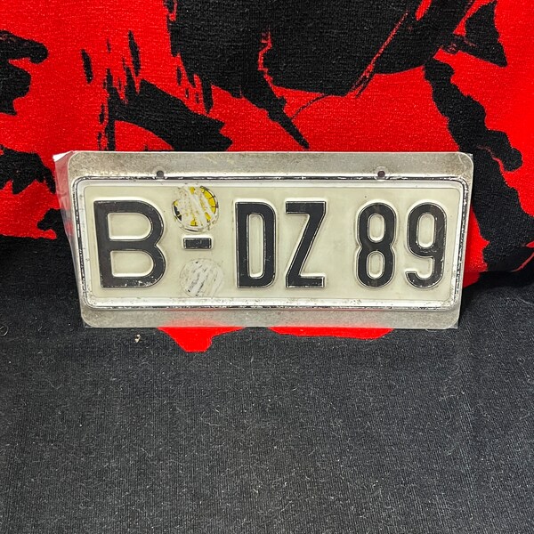Vintage German License Plate - Etsy