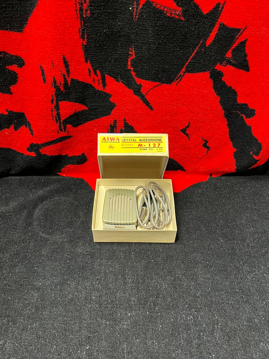 Aiwa Crystal Microphone in Original Box. Model M-127. Vintage. - Etsy