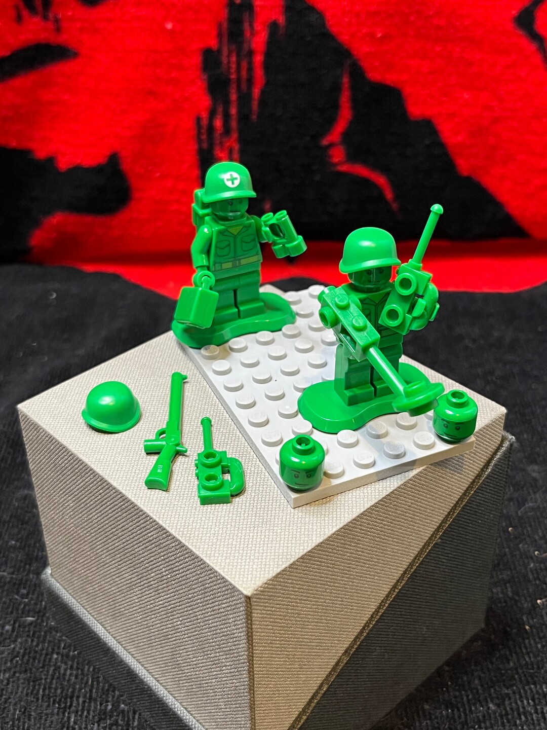 Lego Green Army Men Minifig Lot. 2 Figs. Good Used Condition. - Etsy