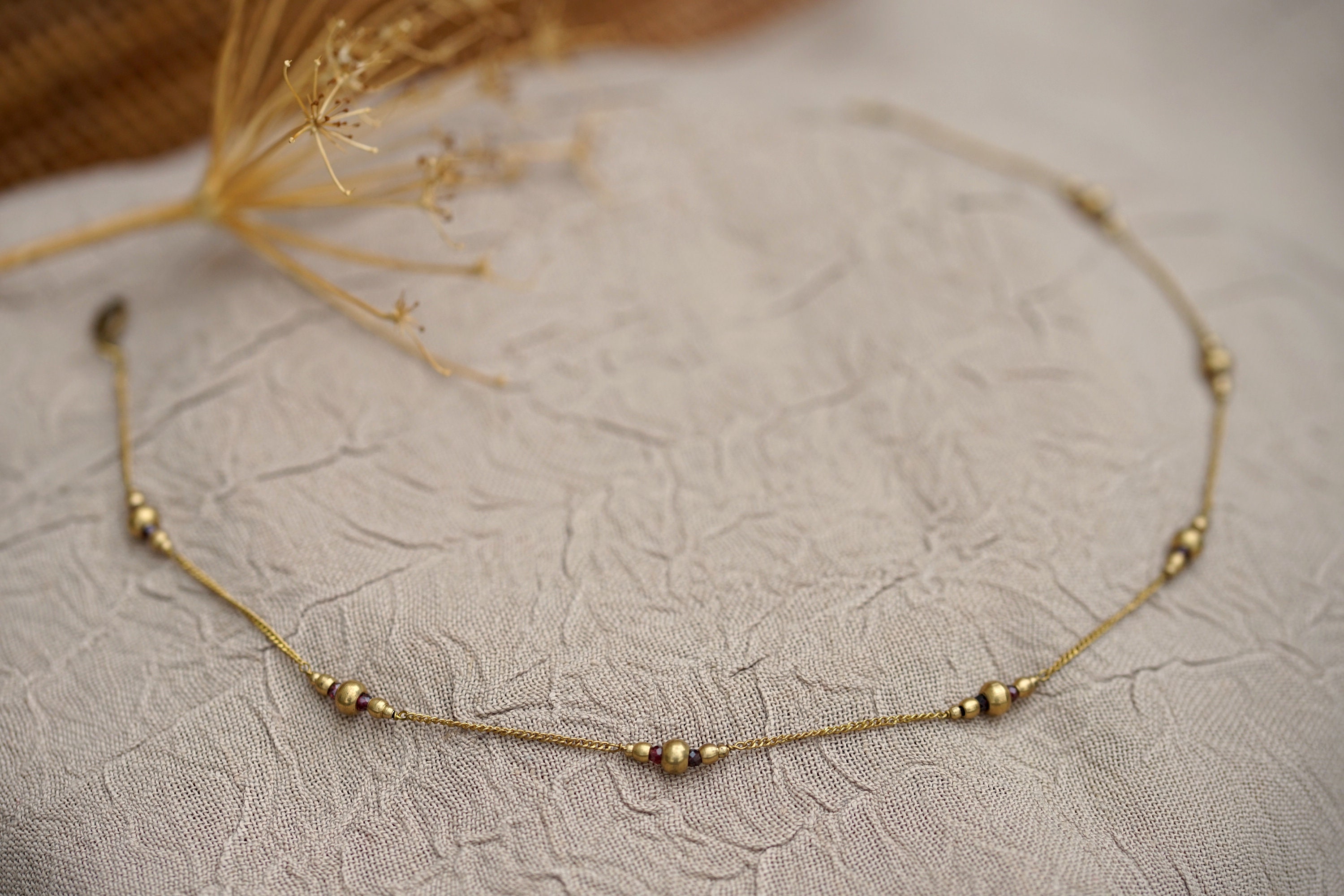 Ras de cou élégant Pierre Naturelle- Superposition collier- Hippie ...