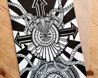 Zentangle art | Etsy