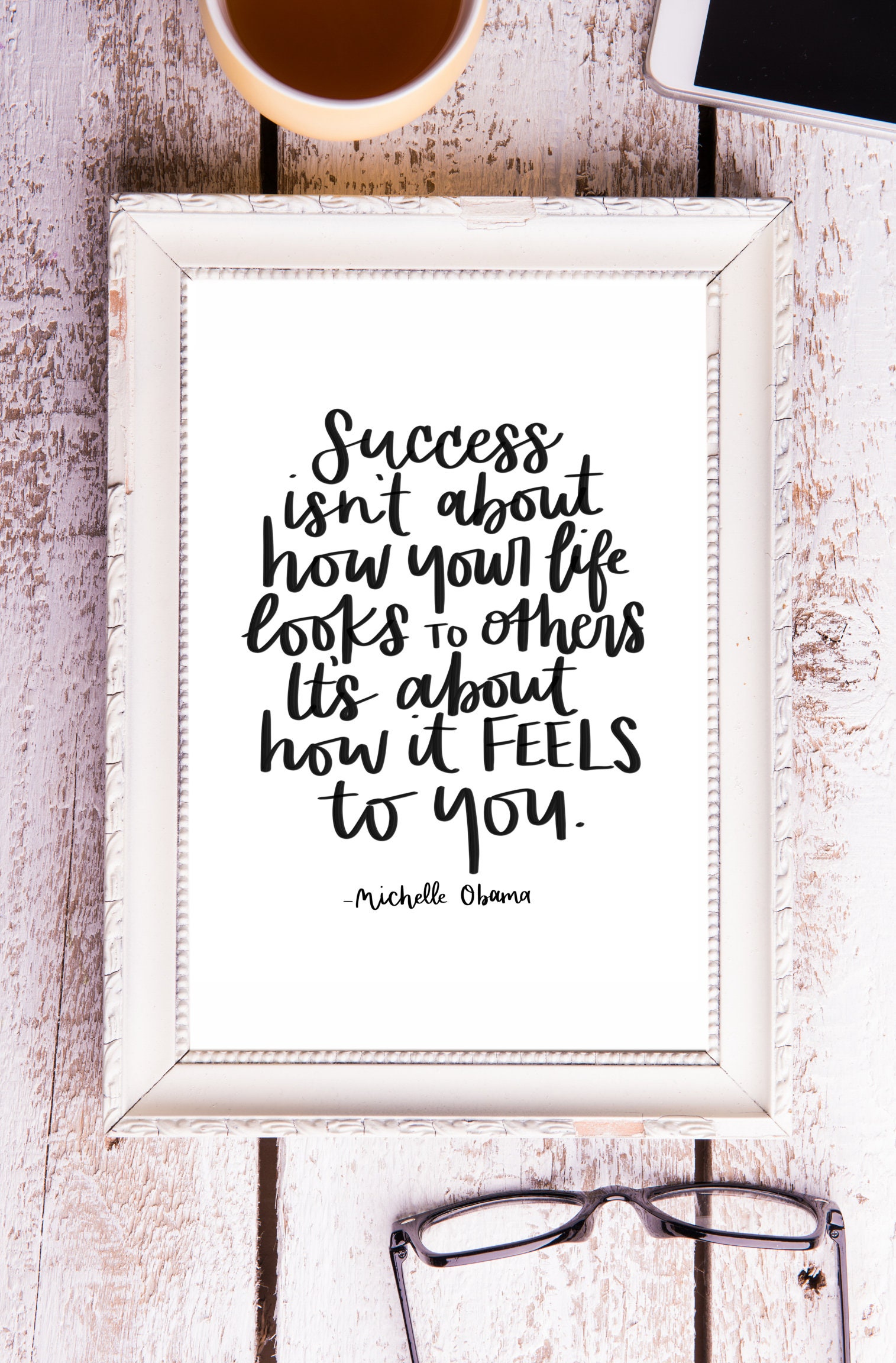 Michelle Obama Quote / Life Quote / Inspirational Quote / Success ...