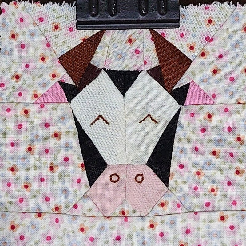 Cow Quilt Block Pattern - Etsy