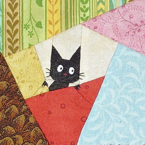 Patch Cat Quilt Block Pattern - Etsy