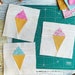 Summer Quilt Block Pattern - Ice Cream Cone Quilt Block Pattern | Pdf ...