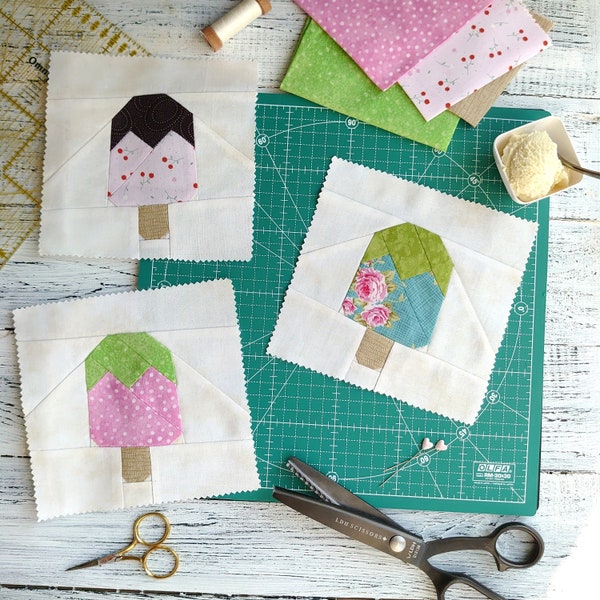 Ice Cream Quilt Blocks - Etsy