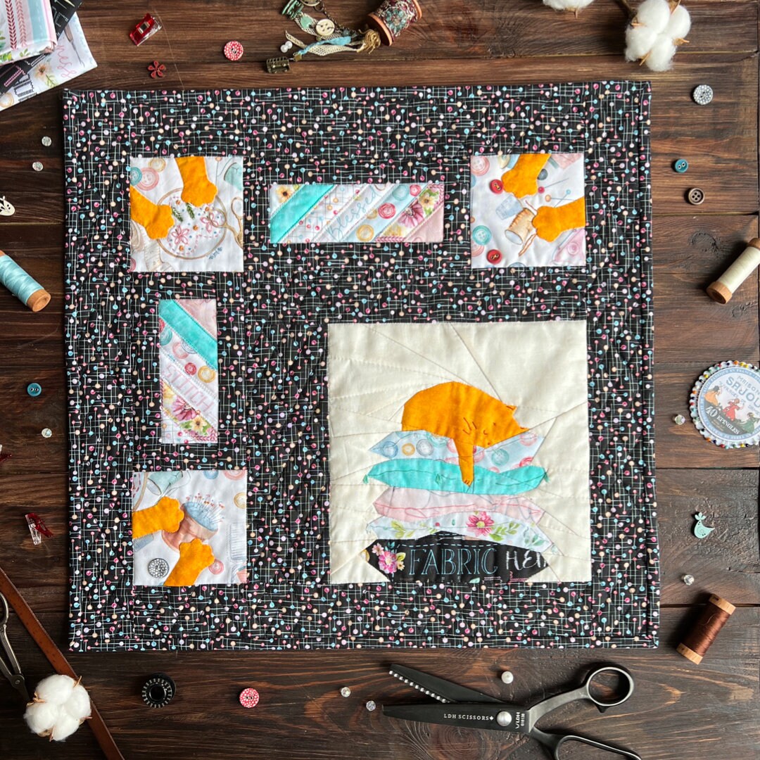 Cat Quilt Pattern - All is Purrfect Mini Quilt Pattern - Etsy