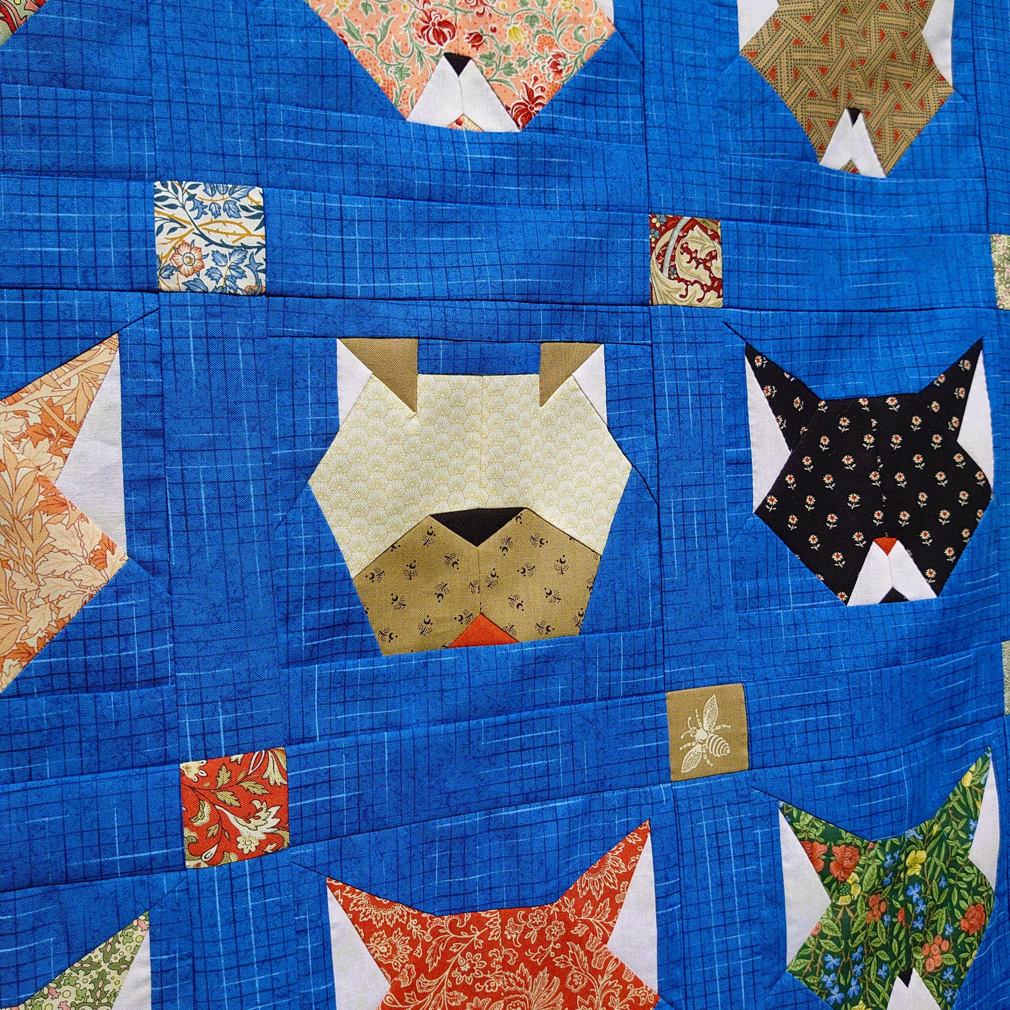 Smiling Bulldog Dog Quilt Block Pattern Baby Quilt Block - Etsy