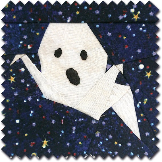 Halloween Quilt Blocks Screaming Ghost Quilt Block Pattern | Etsy