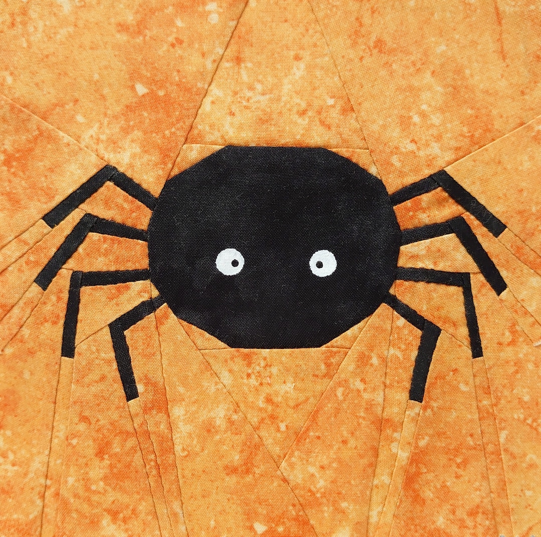 Halloween Spider Quilt Block Pattern - Etsy