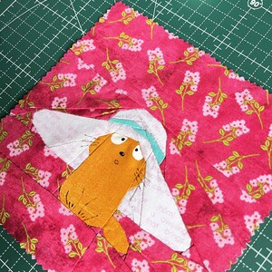 Ginger Cat Quilt BLOCK Pattern - Cat Quilt Pattern - Mr Cuteness Cat in the Hat - Etsy Canada