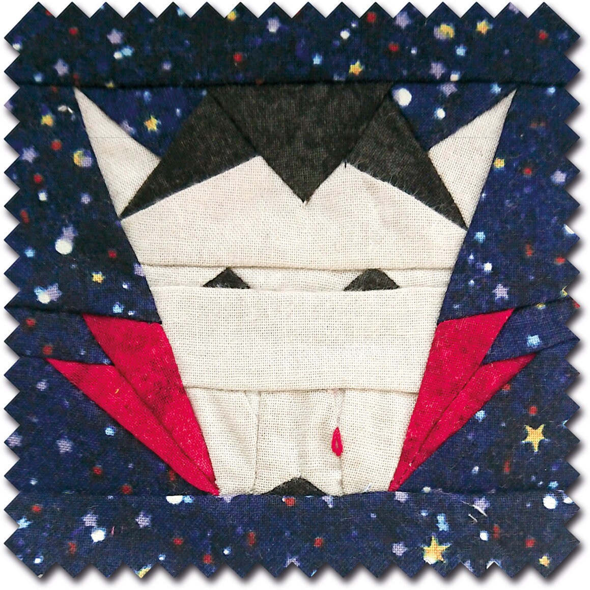 Halloween Quilt Blocks Dracula Quilt Block Vampire Quilt - Etsy