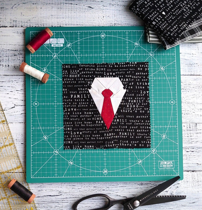 Quilt Block Pattern Fathers Day Quilt Block Fathers Day | Etsy