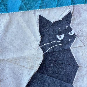 Black Cat Quilt Pattern - Cat Quilt Block - Cat WUT Quilt Block Pattern - Etsy