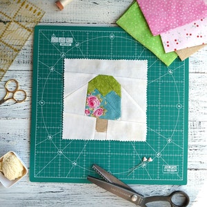 Summer Quilt Block Pattern - Ice Cream Quilt Block | Popsicle Quilt ...