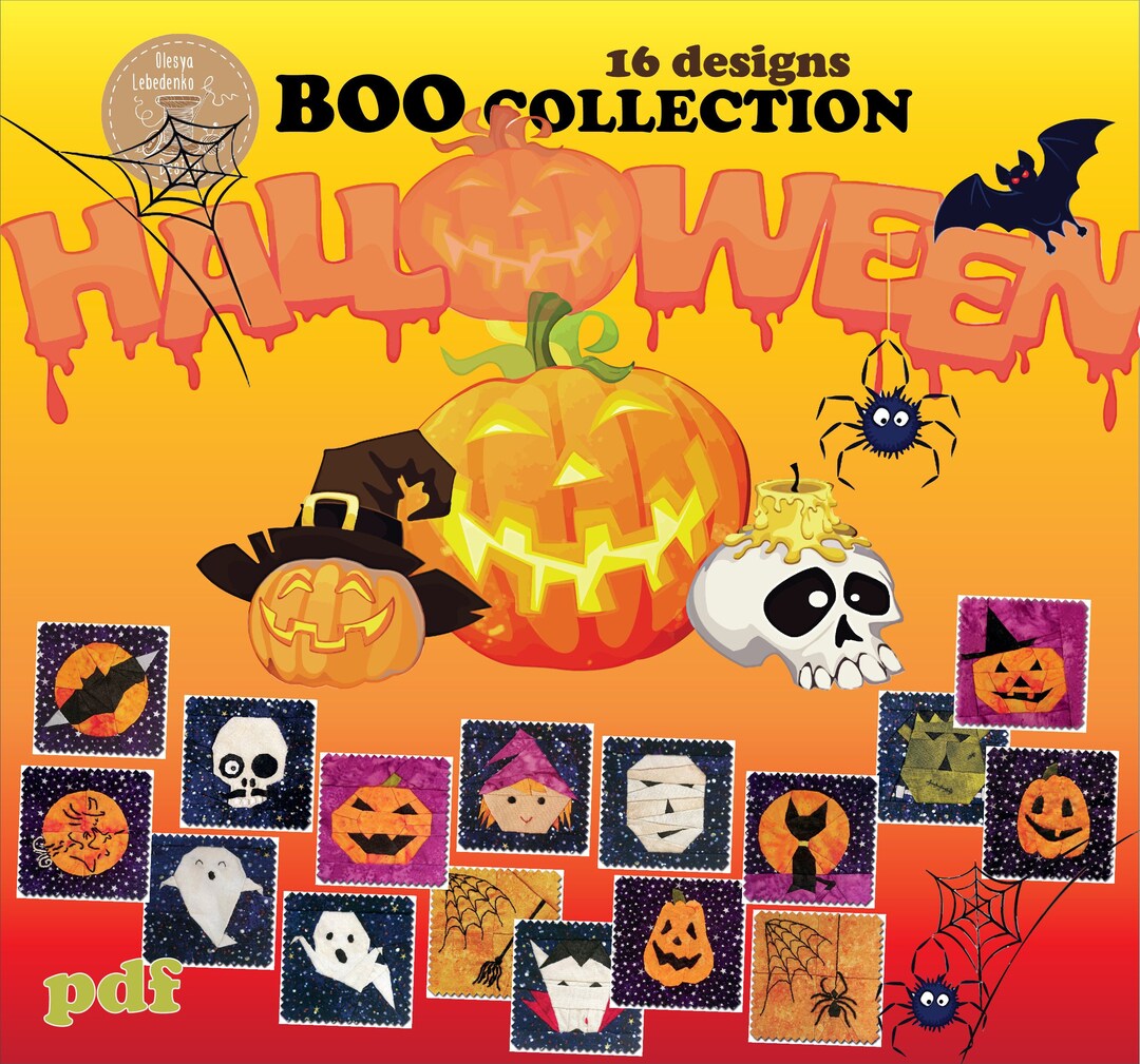 16 Halloween Quilt Block Patterns - Etsy