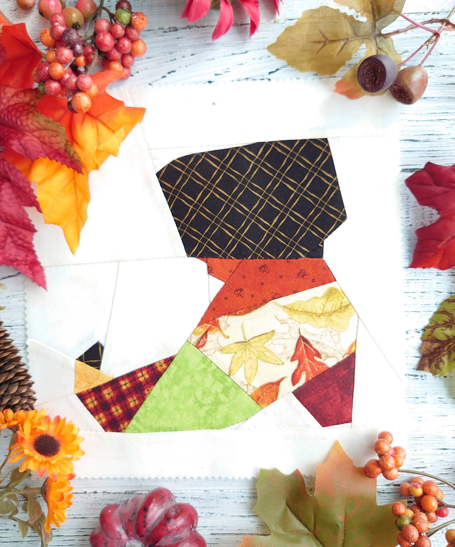 Halloween Quilt Blocks Witch Boot Quilt Block Quilt Block | Etsy