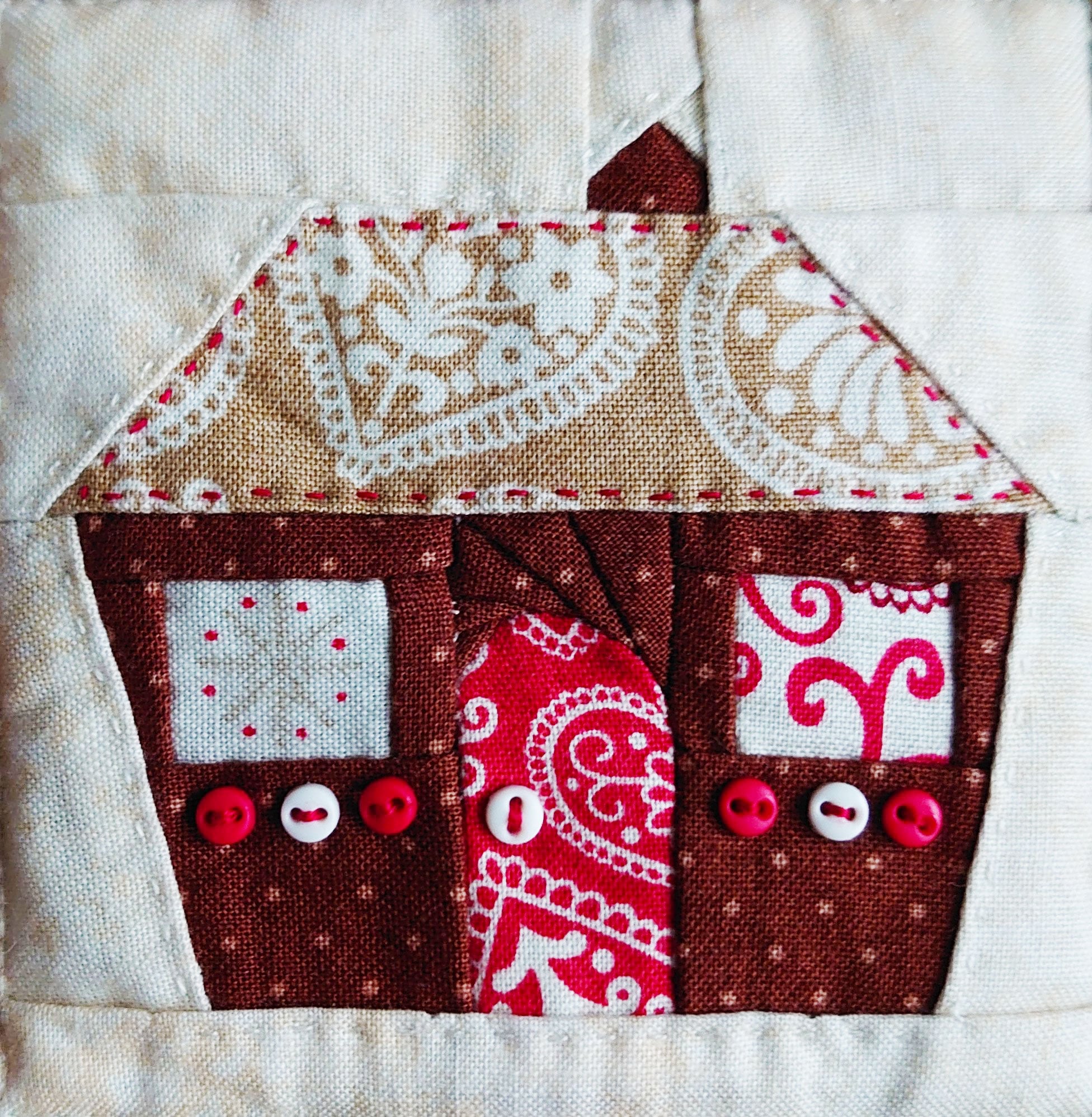 PDF Christmas Quilt Block Pattern Gingerbread House Quilt - Etsy