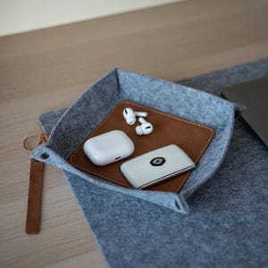 Personalized Felt Desk Organizer Handmade Gift for Office, Desk or ...