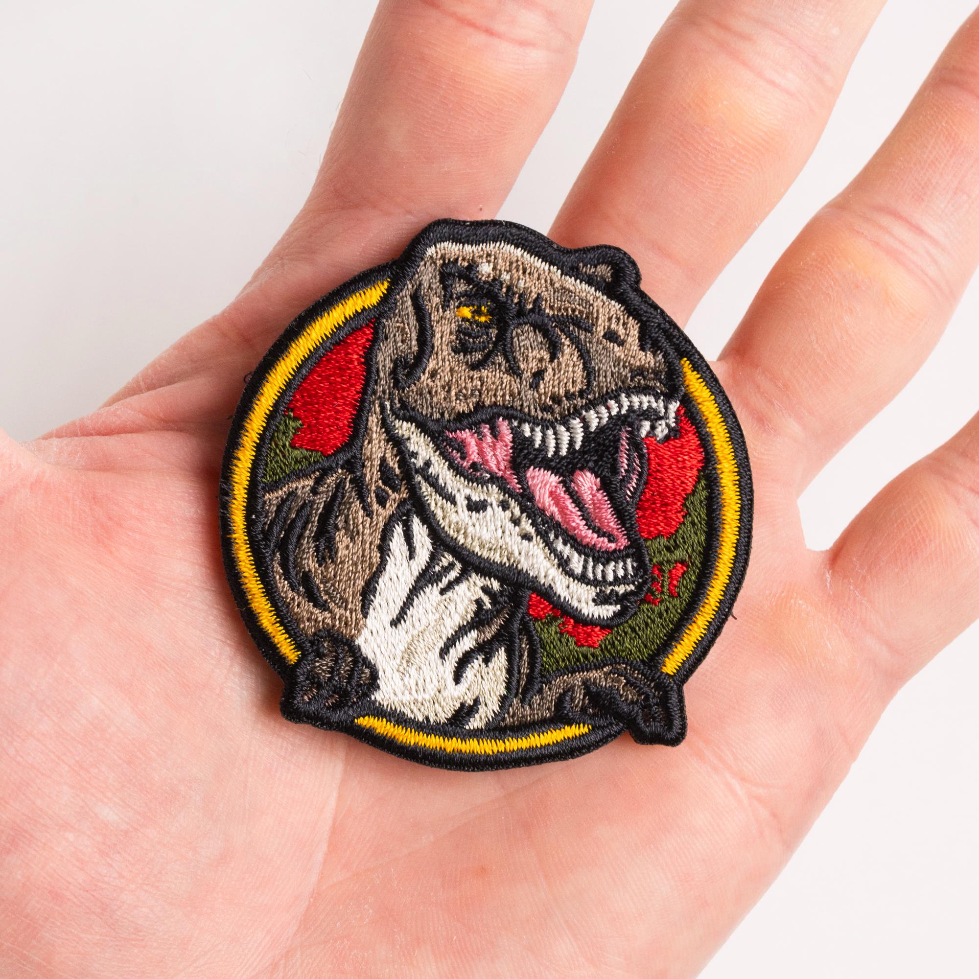 Wildlife T-rex Dinosaur - Morale Patch - Etsy