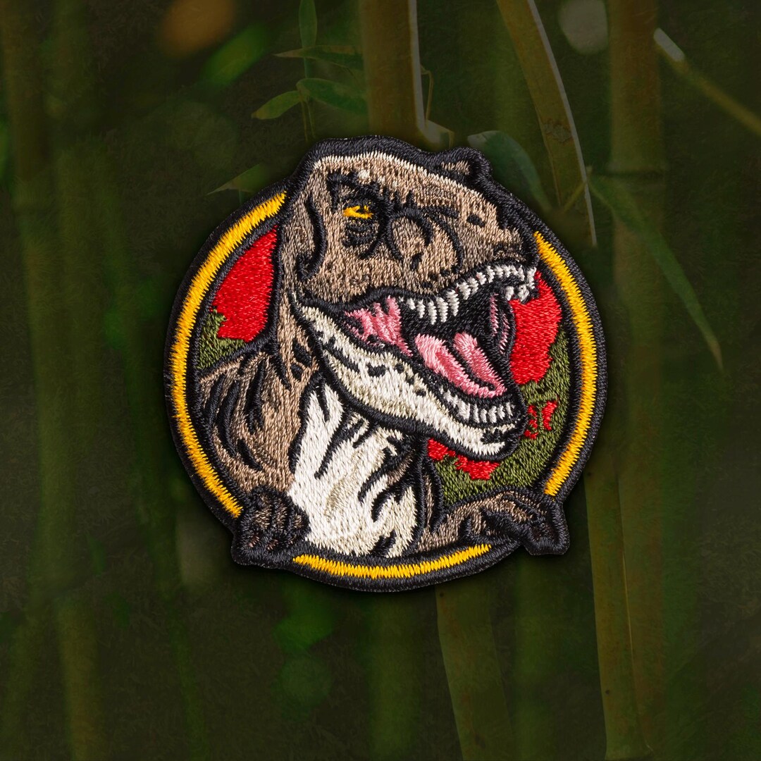 Wildlife T-rex Dinosaur - Morale Patch - Etsy