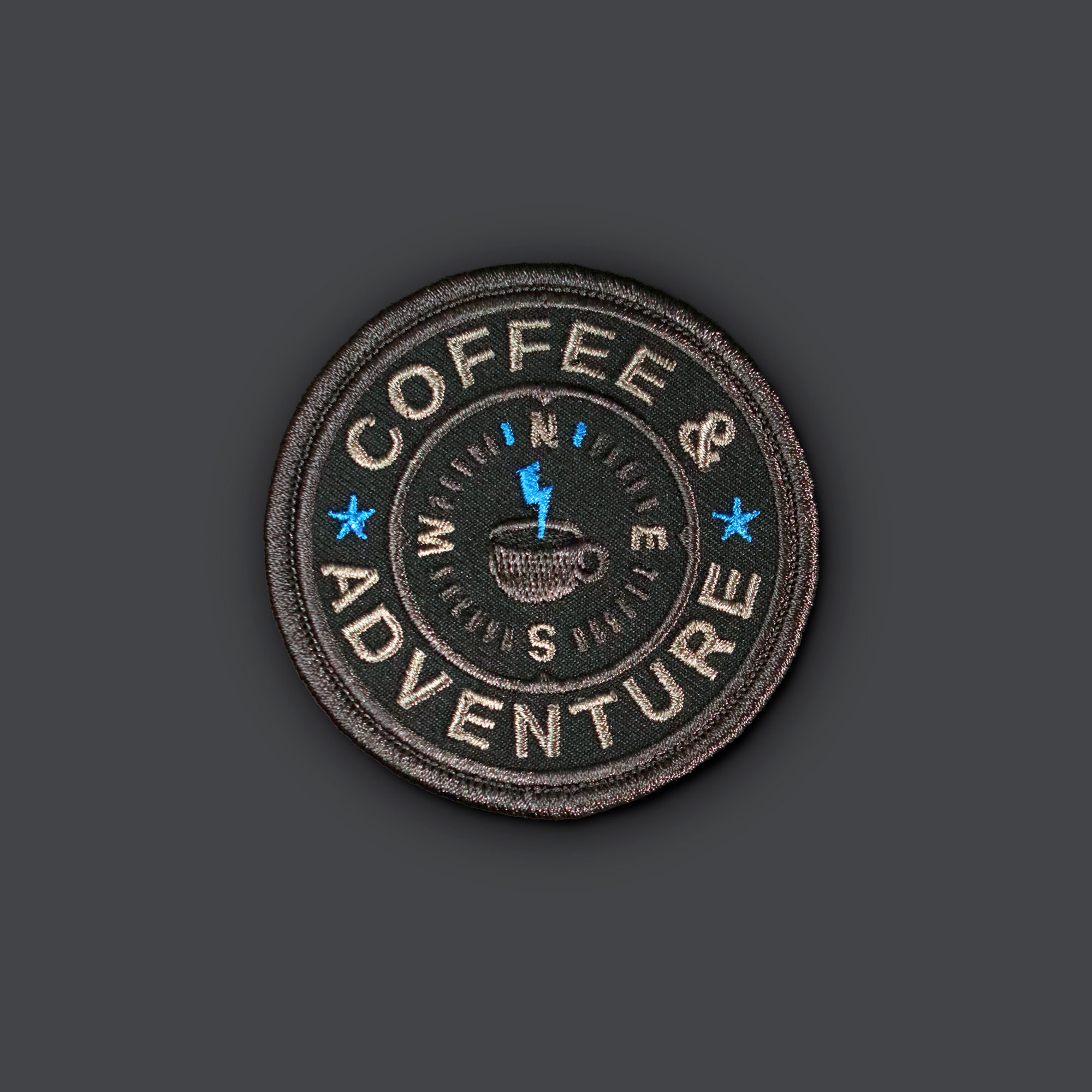 Coffee and Adventure Patches - 4 Color Options - Etsy