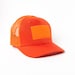 Orange Hat With Custom Patch Panel - Snap Back - Low Profile Ball Cap ...