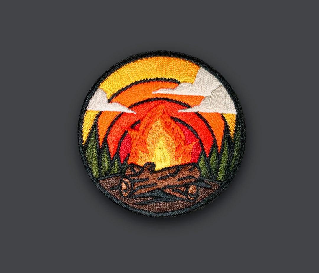 The Simple Life "sunset Campfire" Morale Patch - Etsy