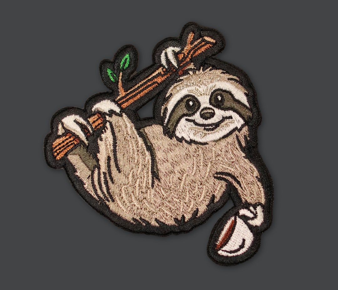 Sloth Coffee - SLOTHEE Morale Patch - Etsy
