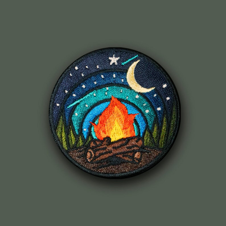 The Simple Life campfire Morale Patch - Etsy