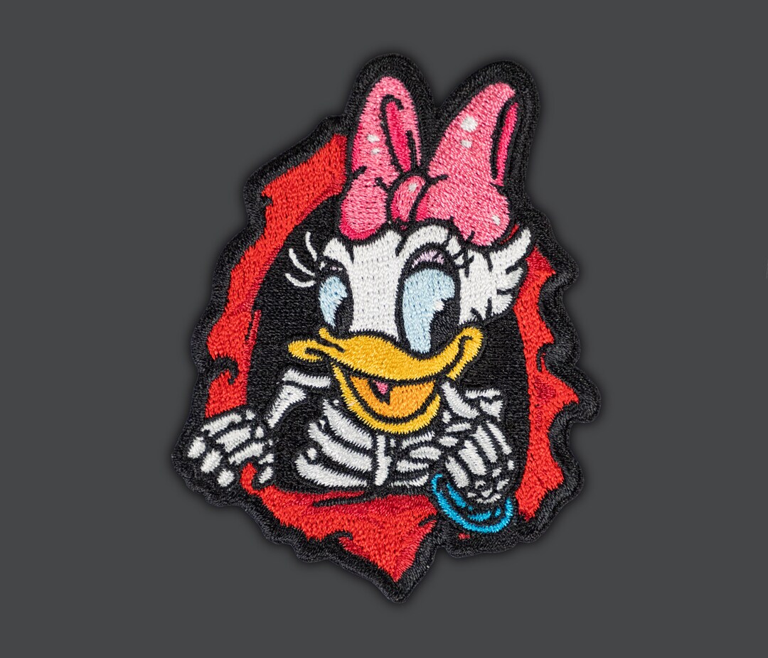 Old School Sk8 Ripper Girl Duck Morale Patch - Etsy