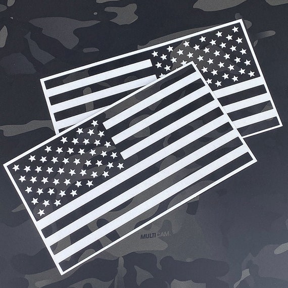 American Flag Sticker Set Multicam® Black Vinyl CUSTOM LEFT - Etsy ...