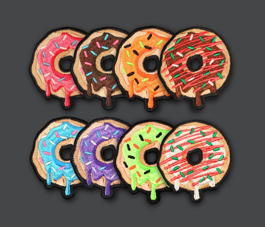 Donut Morale Patches - 6 Color Options - Etsy