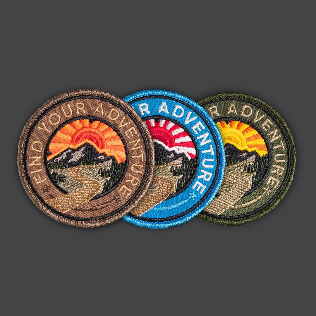 Find Your Adventure Patches - 3 Color Options - Etsy