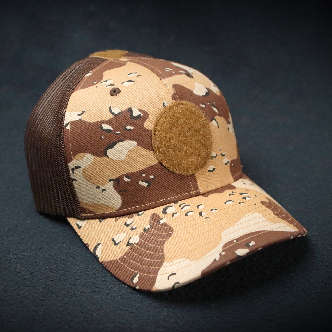Woodland M81 & Desert Chocolate Chip Camo Snap Back - Custom Patch ...